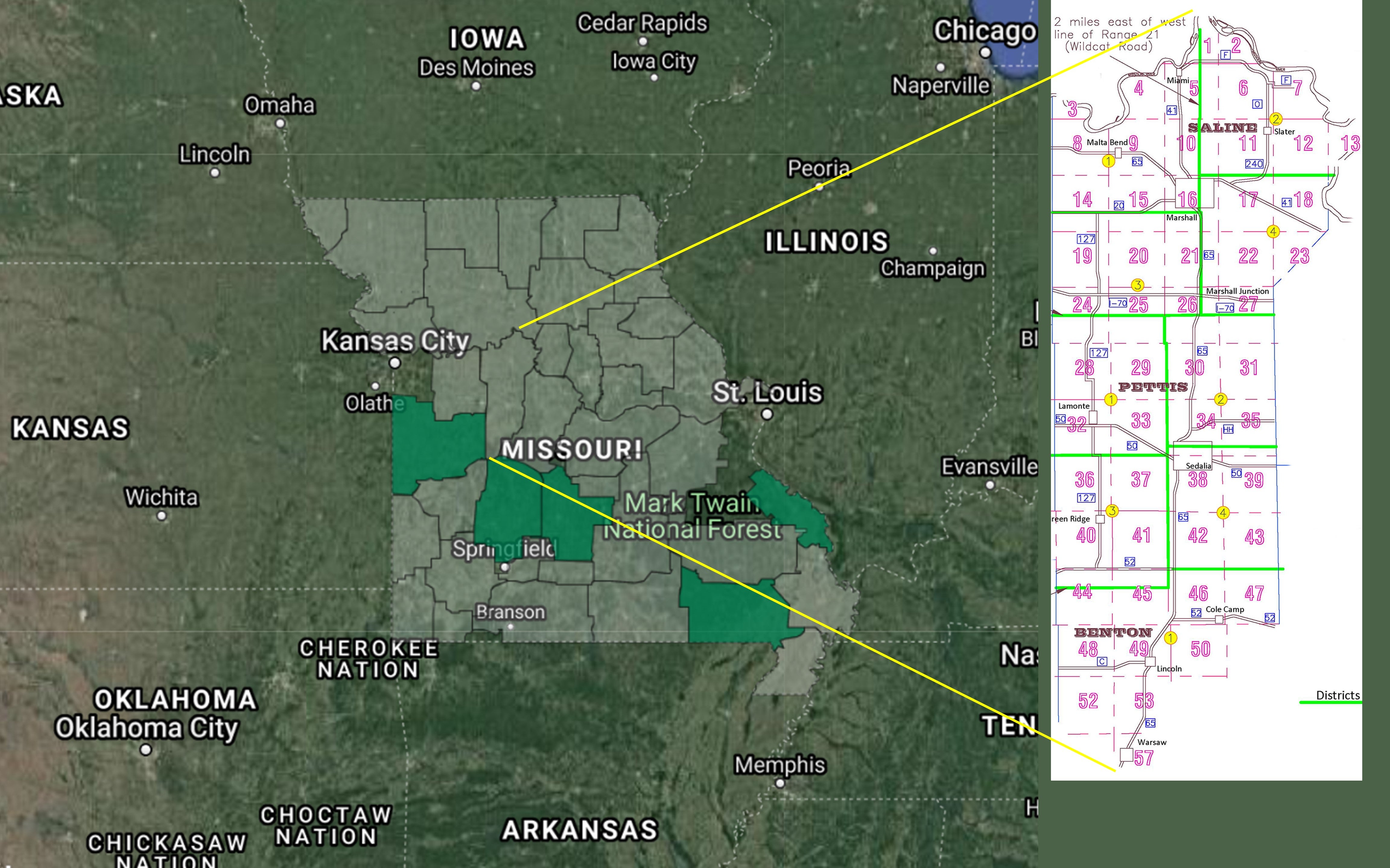 Service Area | Central Missouri Electric Cooperative